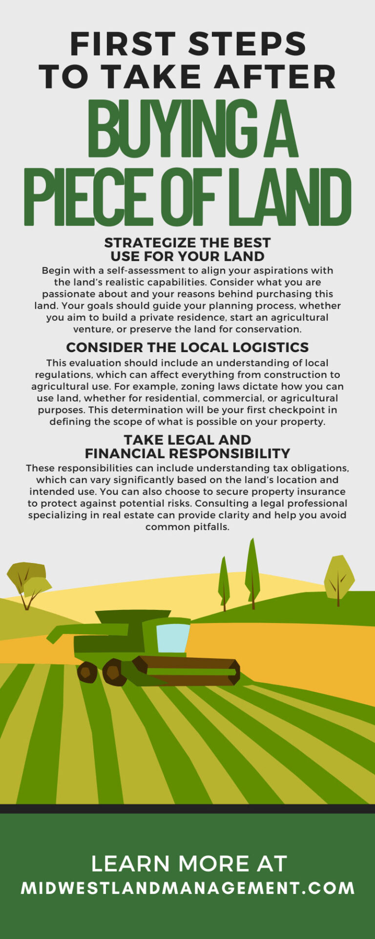 First 7 Steps To Take After Buying a Piece of Land | Midwest Land ...